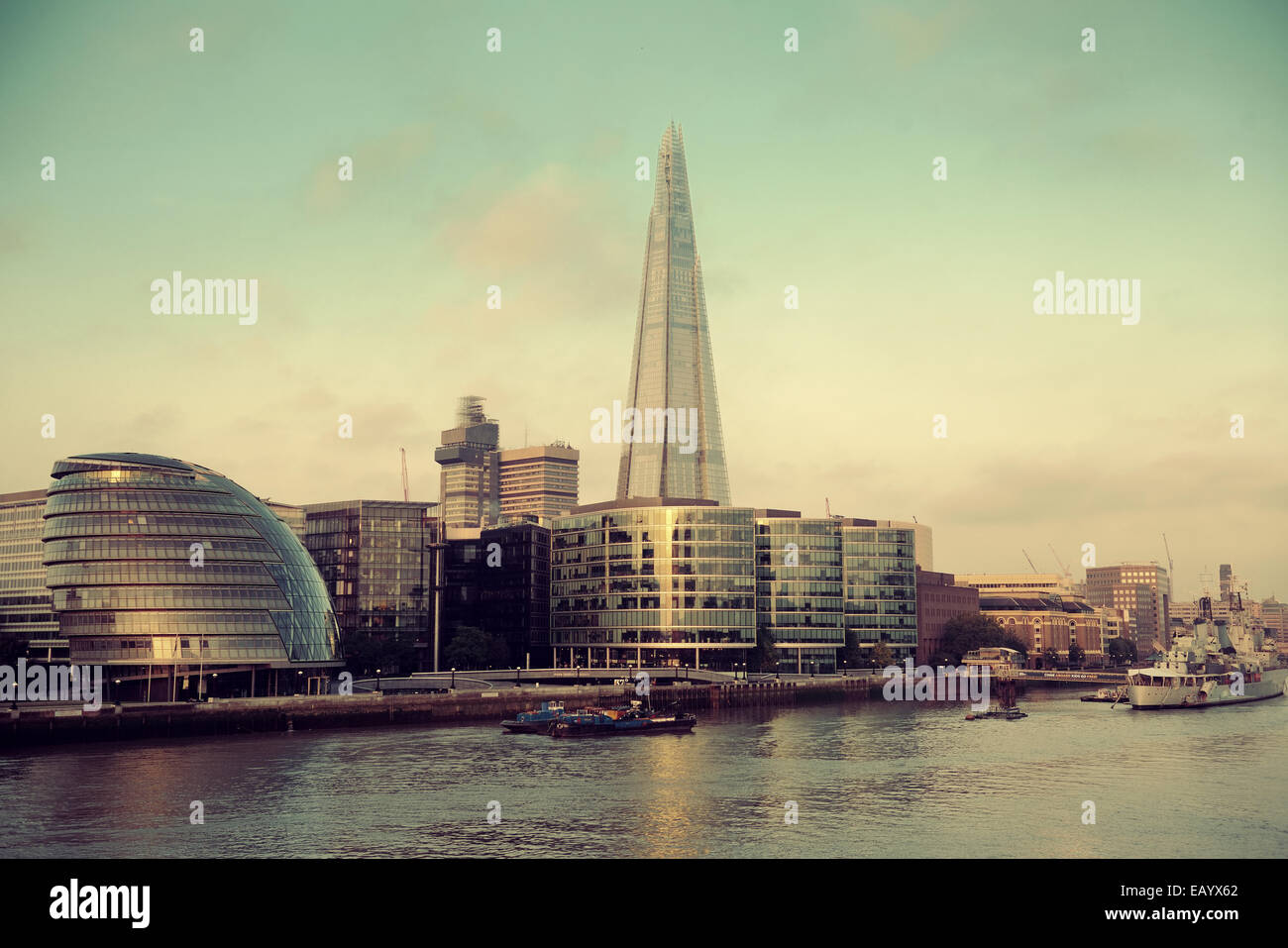 LONDON, UK - SEP 27: The Shard and urban architecture on September 27 ...