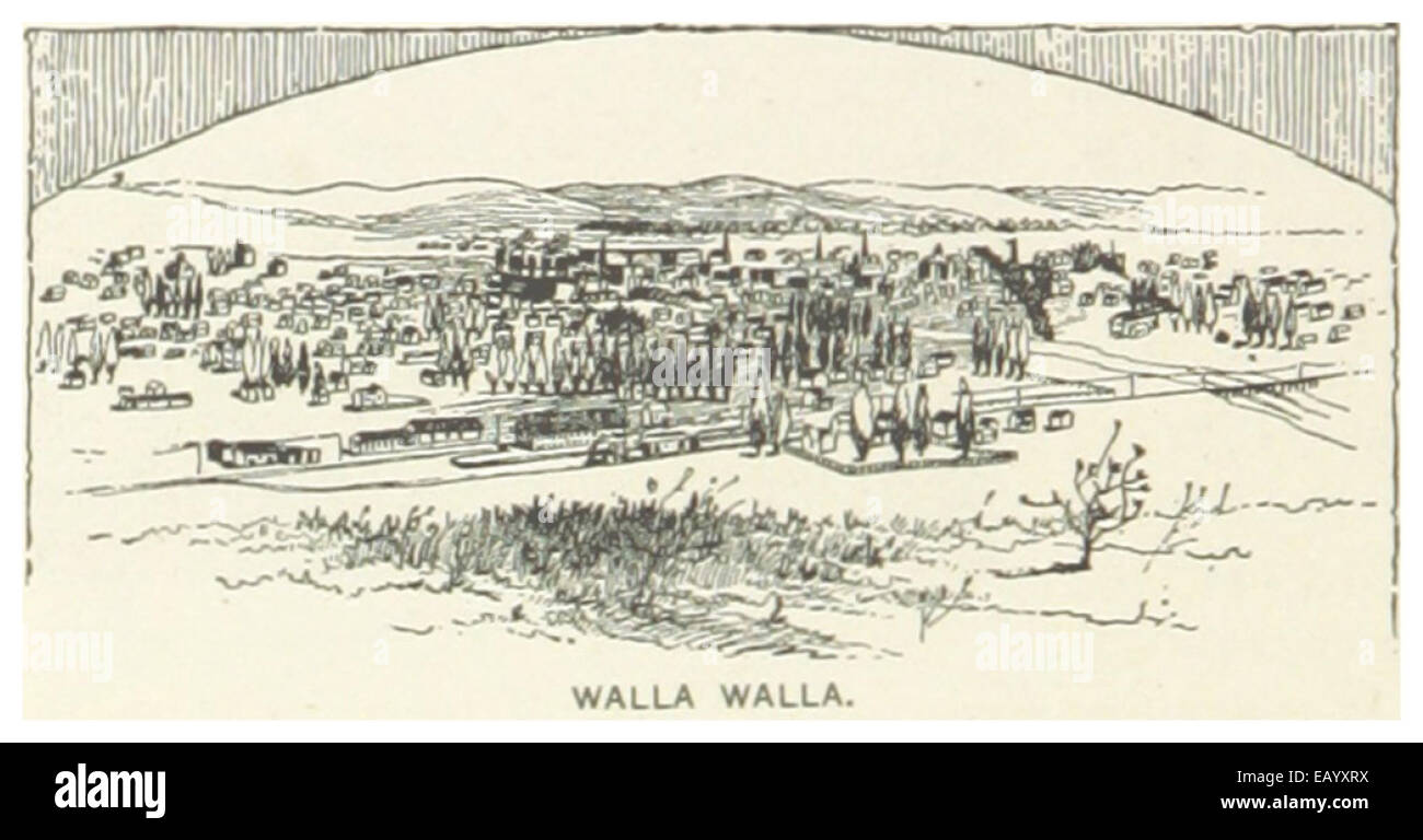 Map of walla walla washington hi-res stock photography and images - Alamy