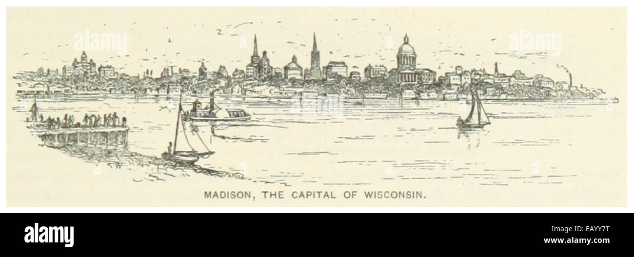 Madison wi map hi-res stock photography and images - Alamy