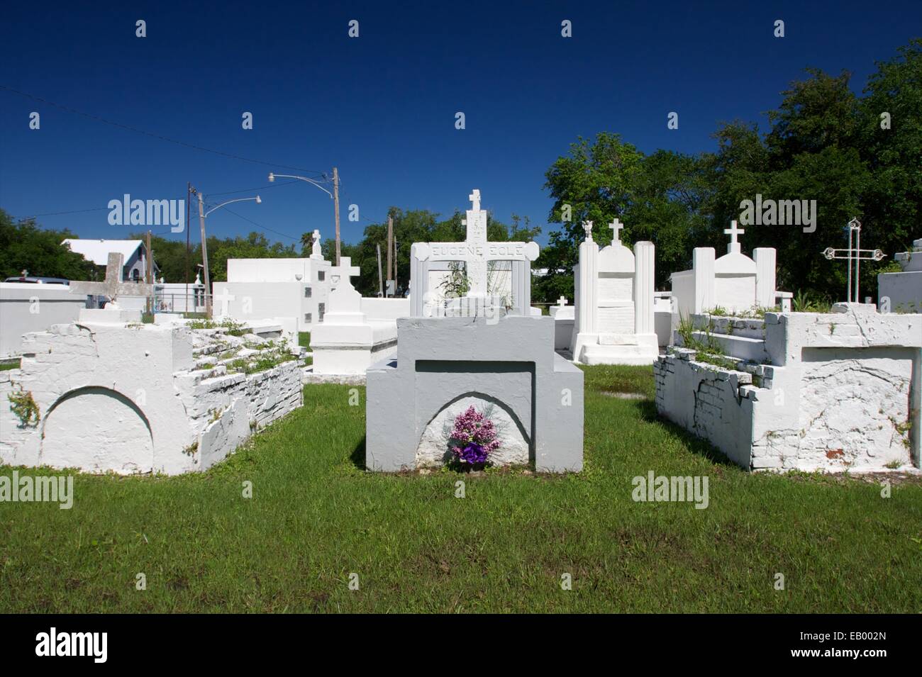 Cemetery, Grand Isle, Louisiana, USA Stock Photo - Alamy