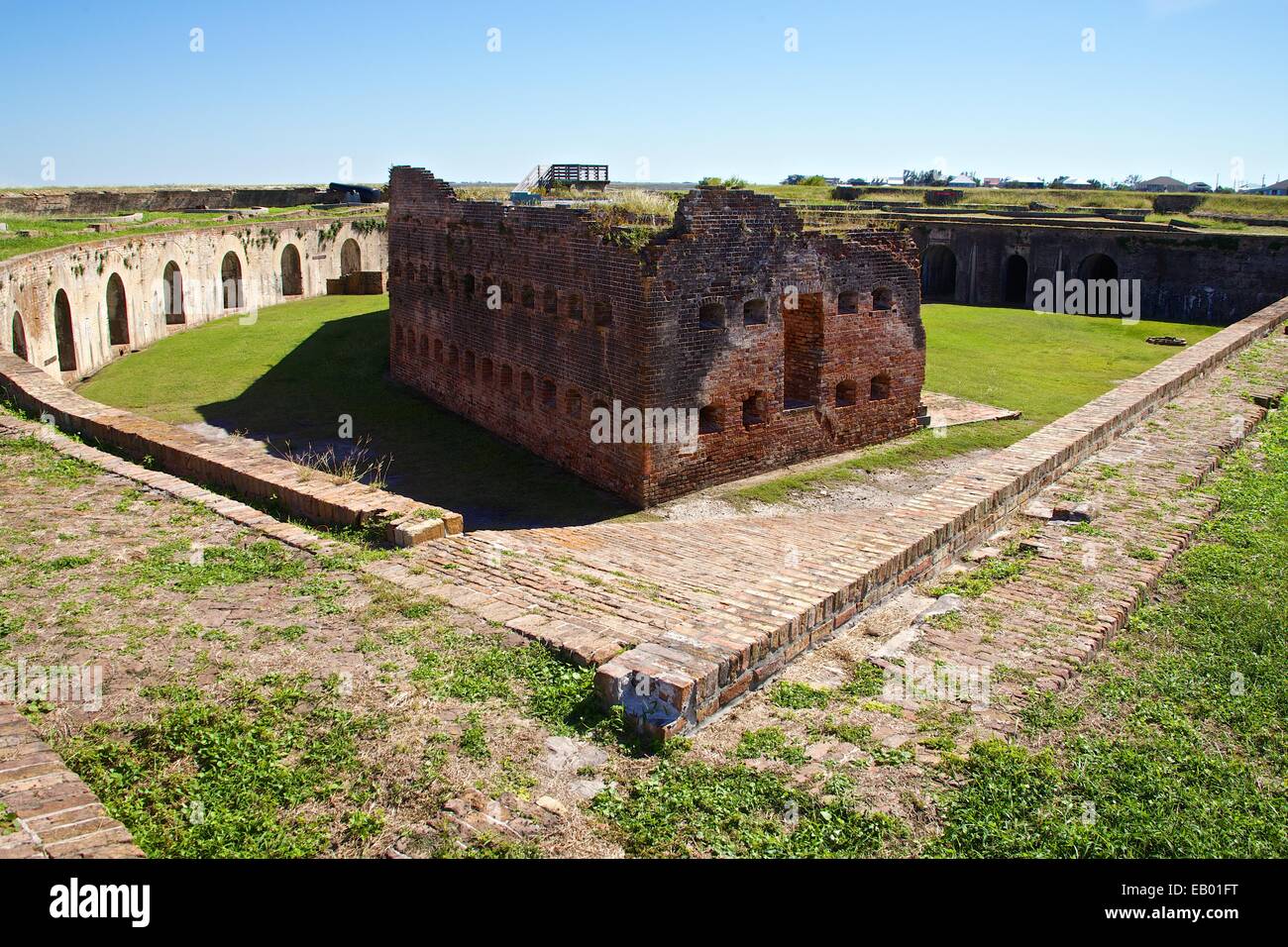 Fort Pike (1826) overlooking the Rigolets, New Orleans, Louisiana, USA ...