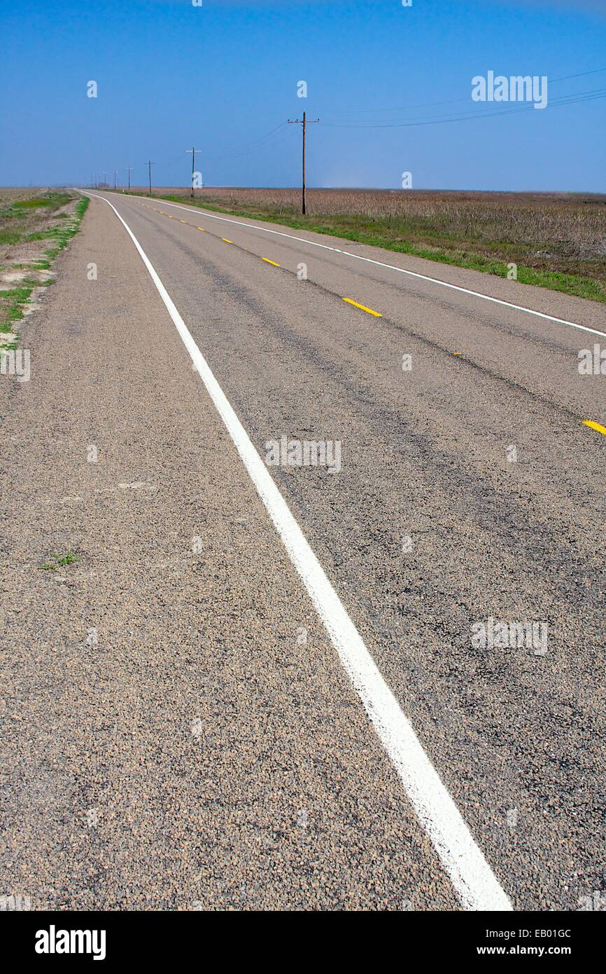 Texas State Highway 87 rolls over coastal prairie south of Port Arthur ...