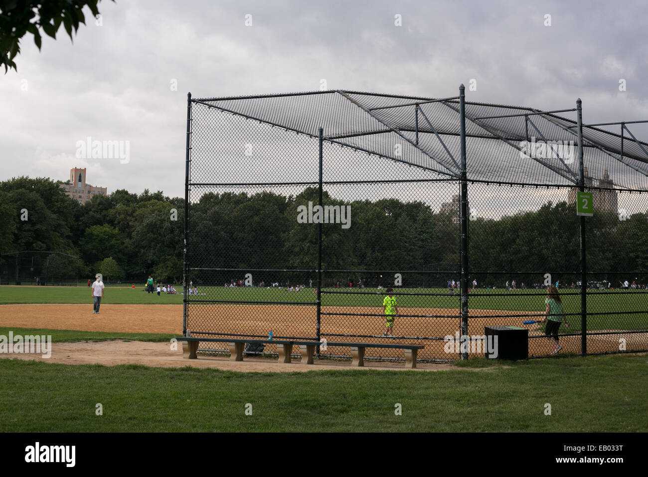 Baseball field in Central Park, New York City Stock Photo - Alamy