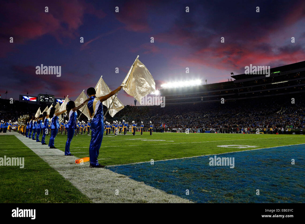 November 22, 2014 General view of the UCLA Bruins marching band before ...