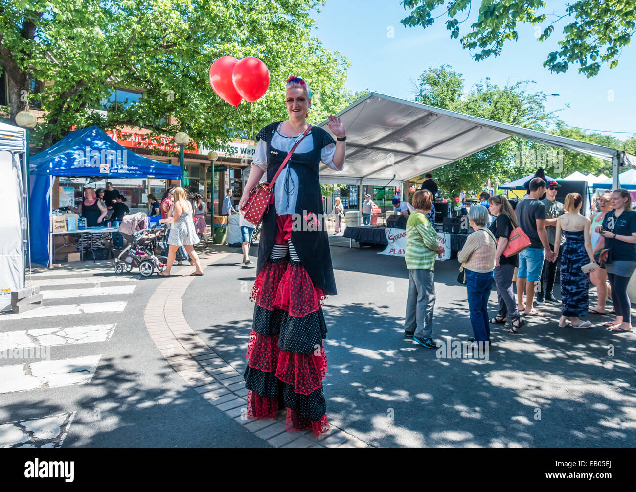 Street market in Sunbury, Victoria, Australia Stock Photo - Alamy