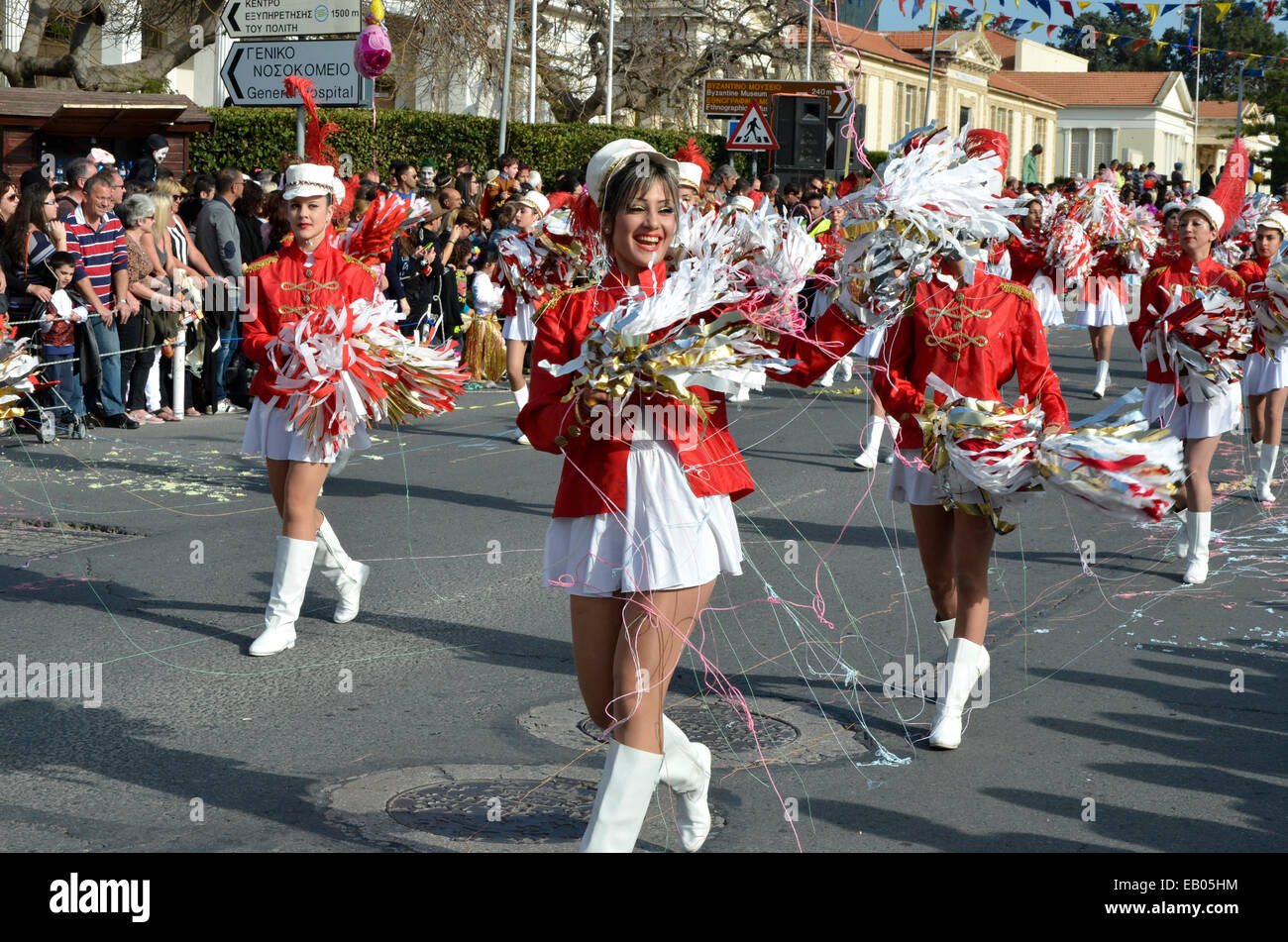 The colorful Annual Street Carnival in Paphos Cyprus Stock Photo - Alamy