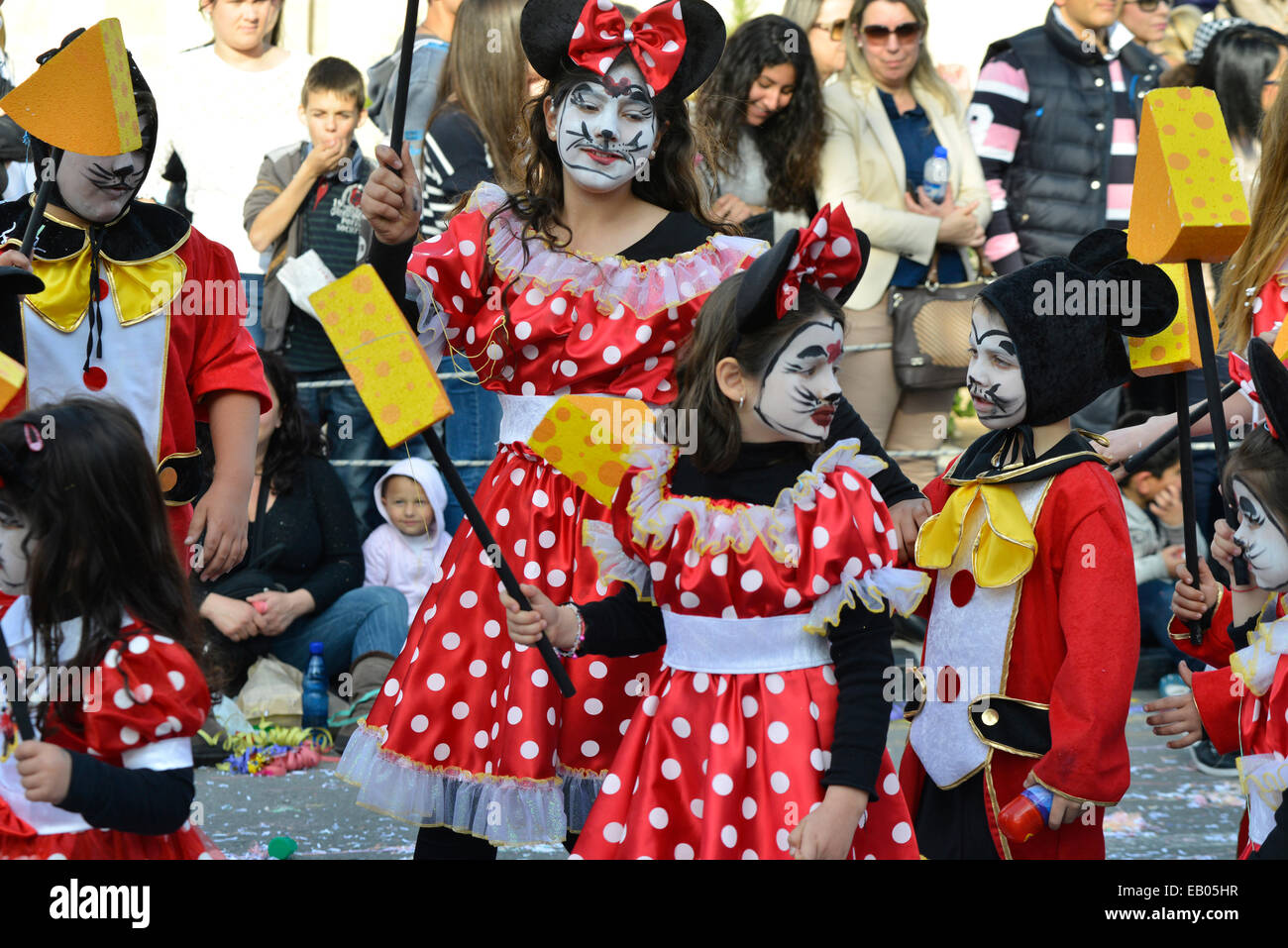 The colorful Annual Street Carnival in Paphos Cyprus Stock Photo - Alamy