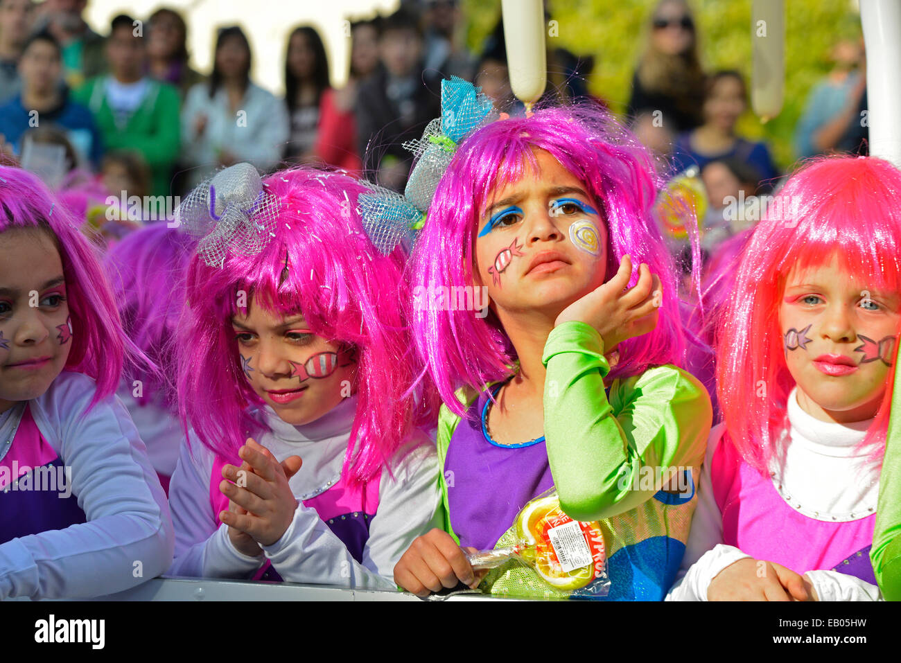 The colorful Annual Street Carnival in Paphos Cyprus Stock Photo - Alamy