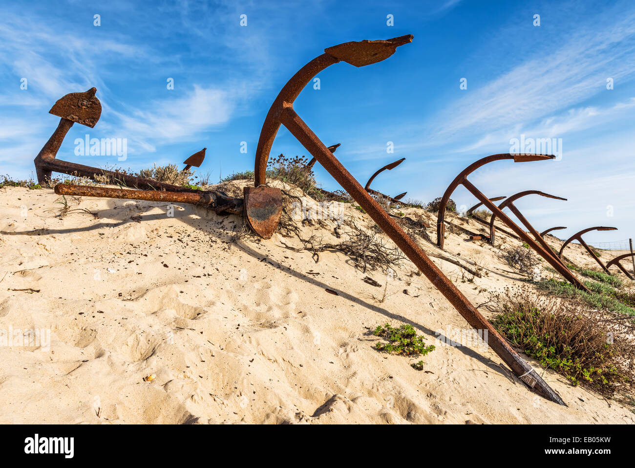 Anchors graveyard algarve hi-res stock photography and images - Alamy