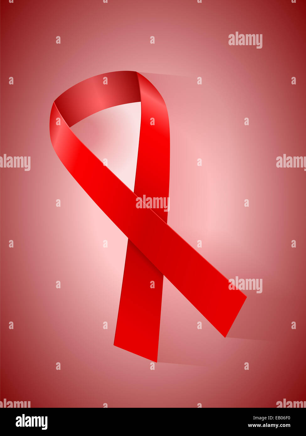 AIDS red ribbon background. Vector illustration Stock Photo - Alamy
