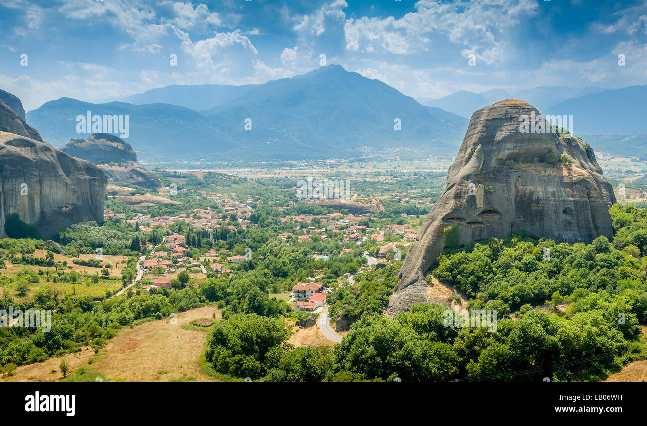 Meteora rocks landscape Stock Photo - Alamy
