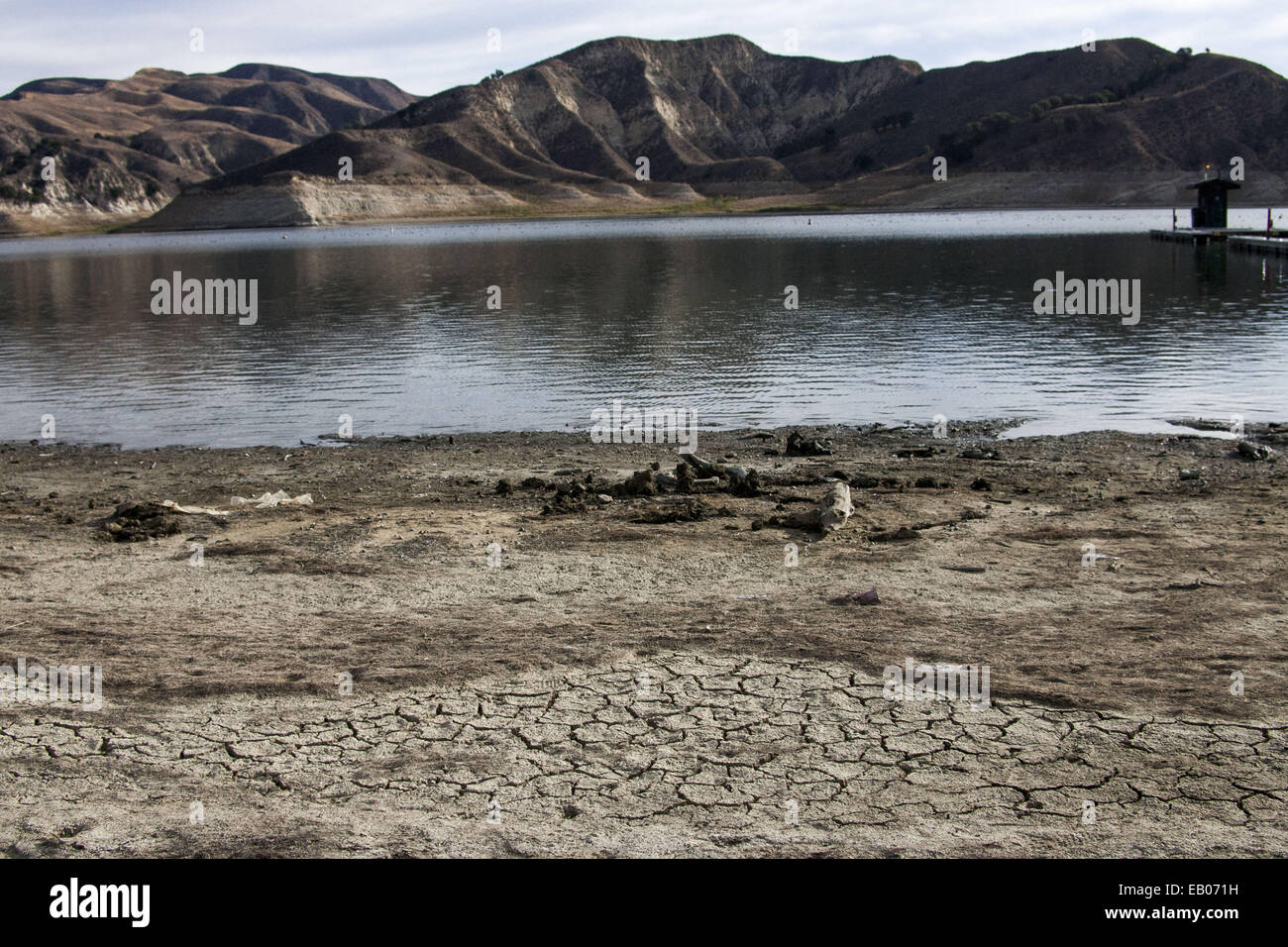 Los Angeles, California, USA. 22nd Nov, 2014. Low water levels caused ...