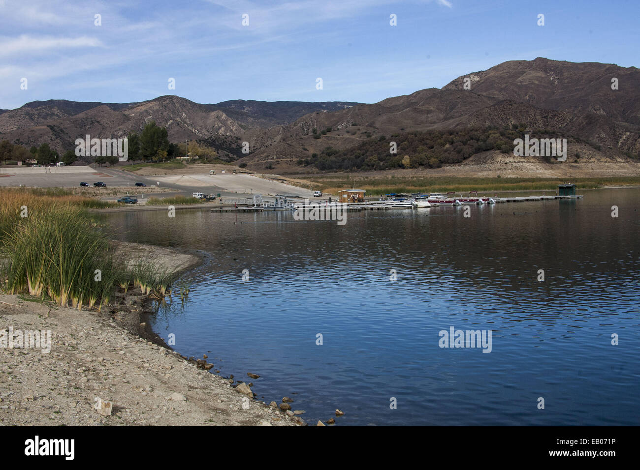 Los Angeles, California, USA. 22nd Nov, 2014. Low water levels caused ...