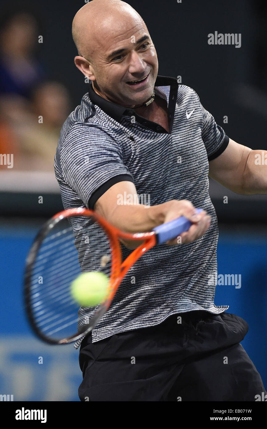 Tokyo, Japan. 22nd Nov, 2014. Andre Agassi (USA) Tennis : Dream Tennis ...