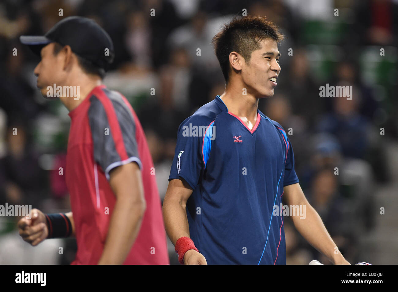 Tokyo, Japan. 22nd Nov, 2014. (L-R) Takao Suzuki, Kaichi Uchida (JPN ...