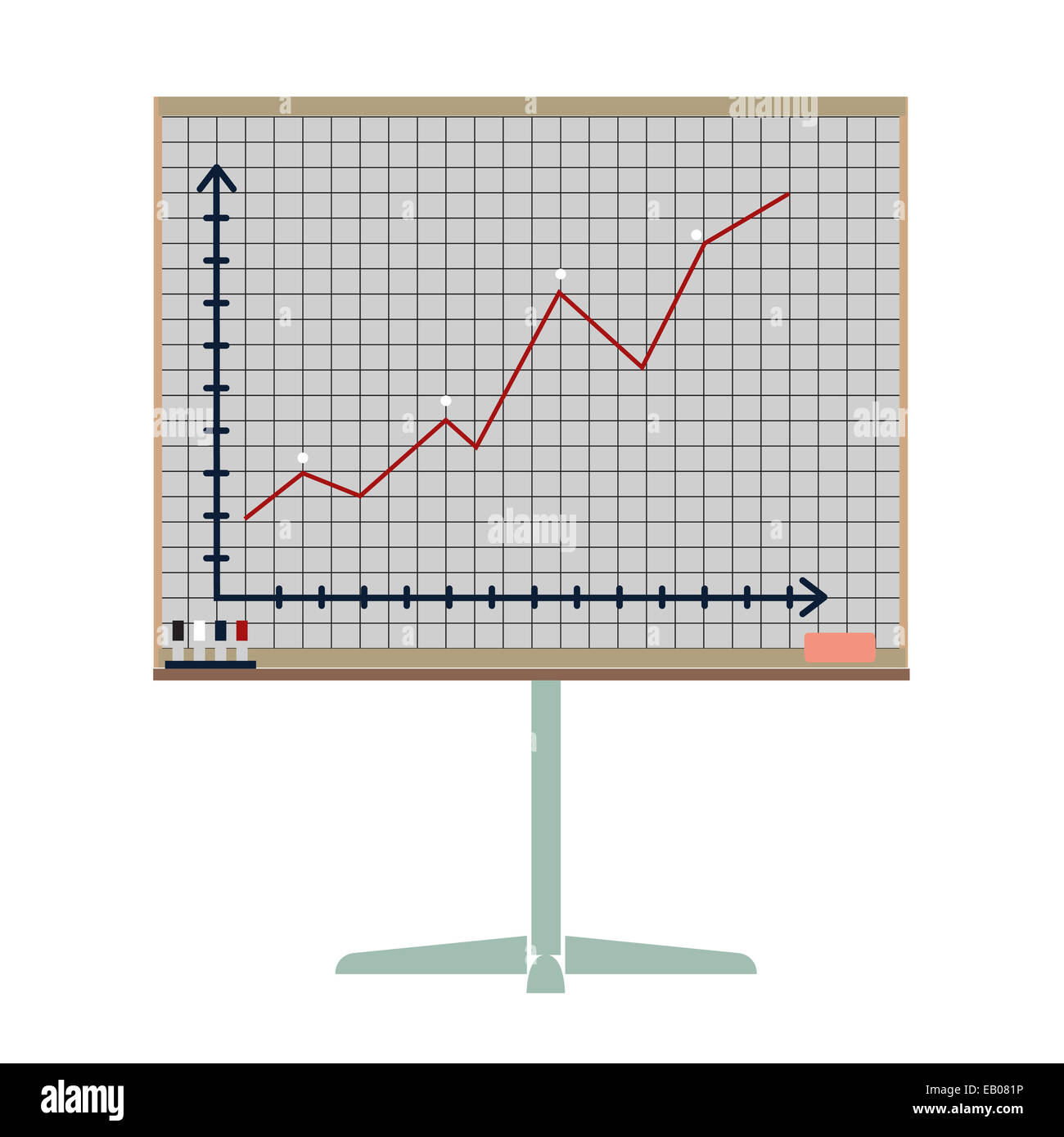 Boards for presentations, graphics using markers on a white background ...