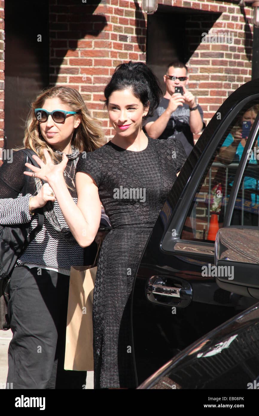 Celebrities at The Late Show with David Letterman Featuring: Sarah ...