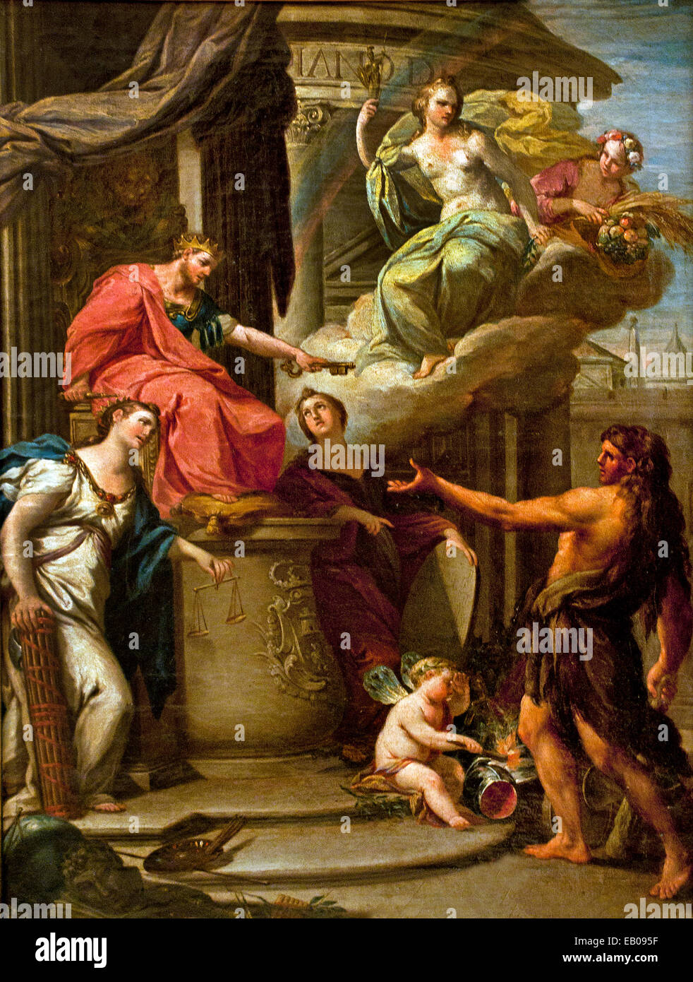 Allegory of Peace ( glorification of King Ferdinand VI of Spain ) by ...