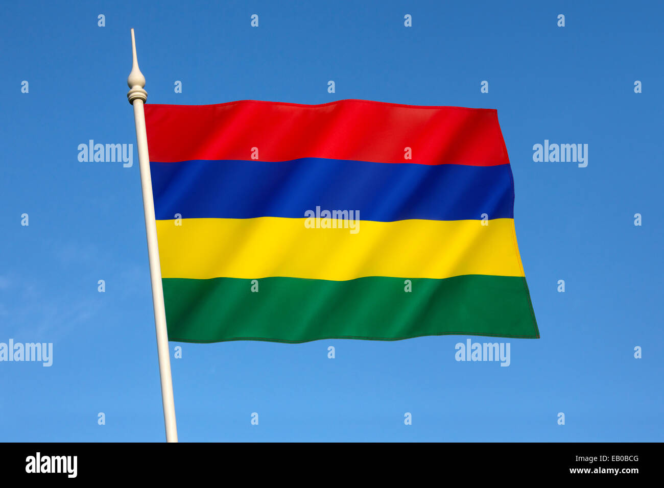 Flag of Mauritius Stock Photo - Alamy
