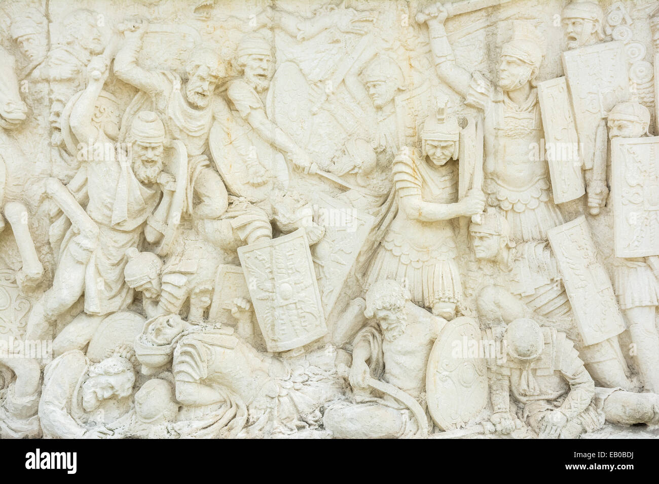 Roman And Dacian War Fight Scene On A Relief Of The Carolina White ...