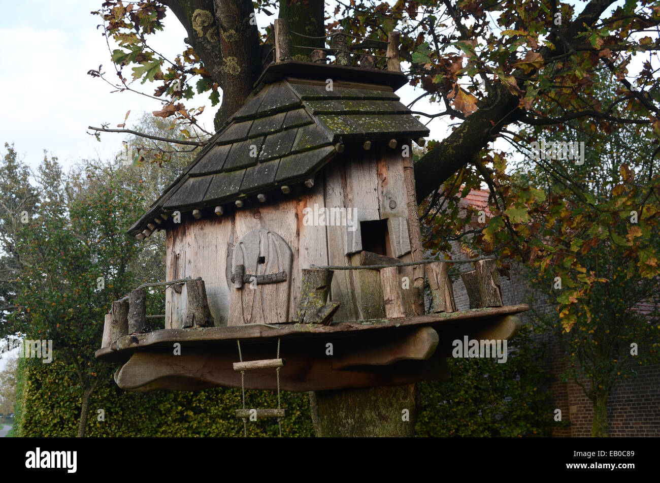 miniature tree house, Netherlands Stock Photo - Alamy