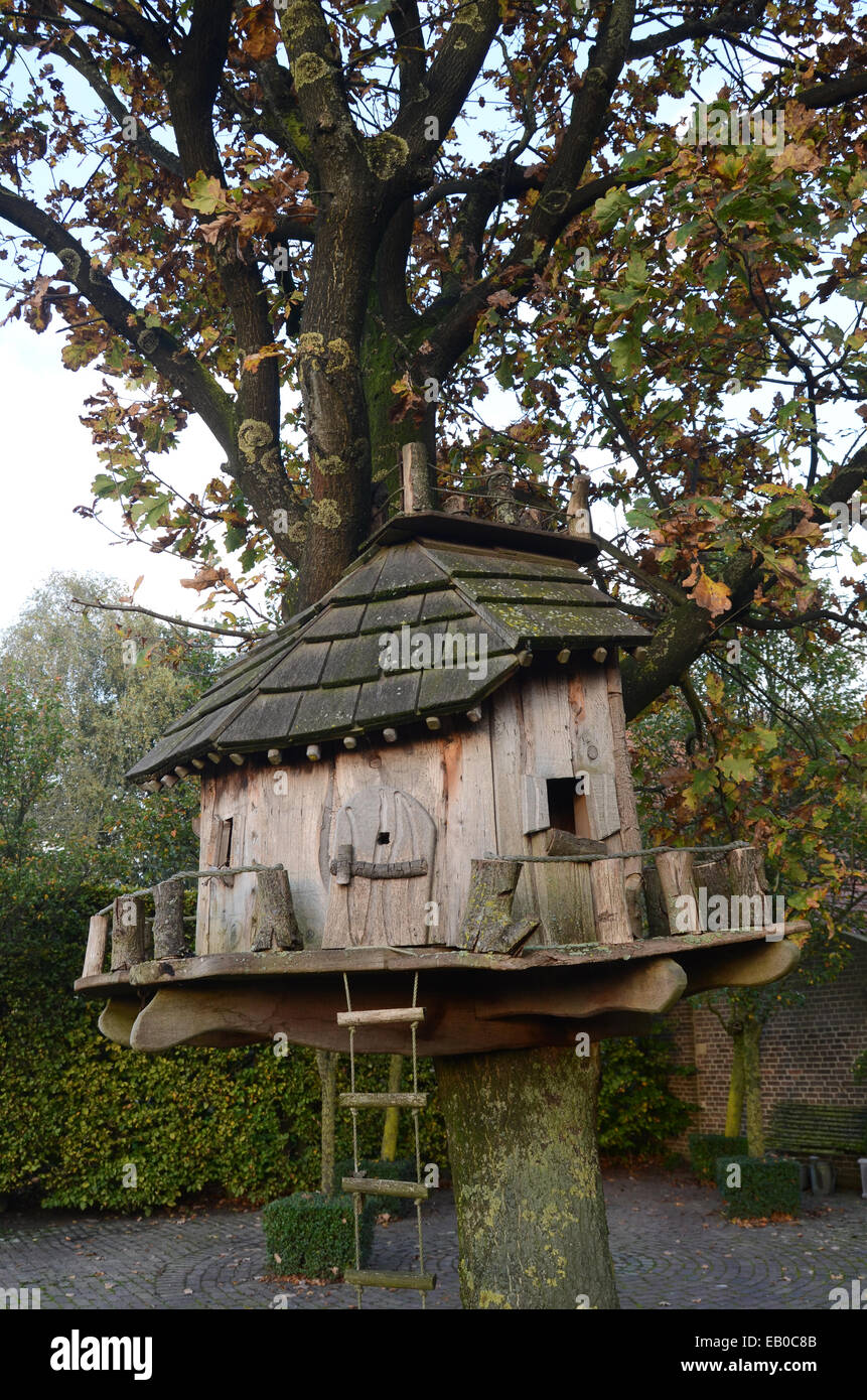 miniature tree house, Netherlands Stock Photo - Alamy