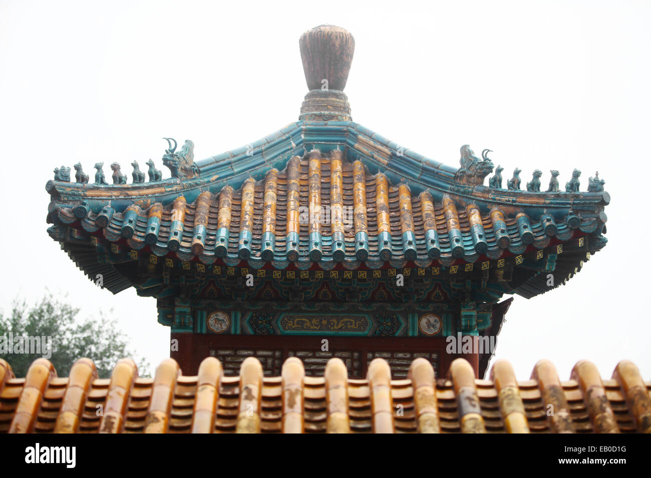 Color horizontal picture of some traditional Chinese roof tops Stock ...