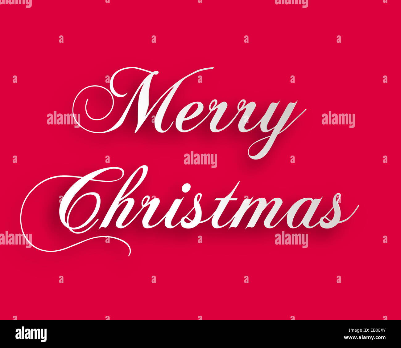 Merry Christmas paper style Stock Photo - Alamy