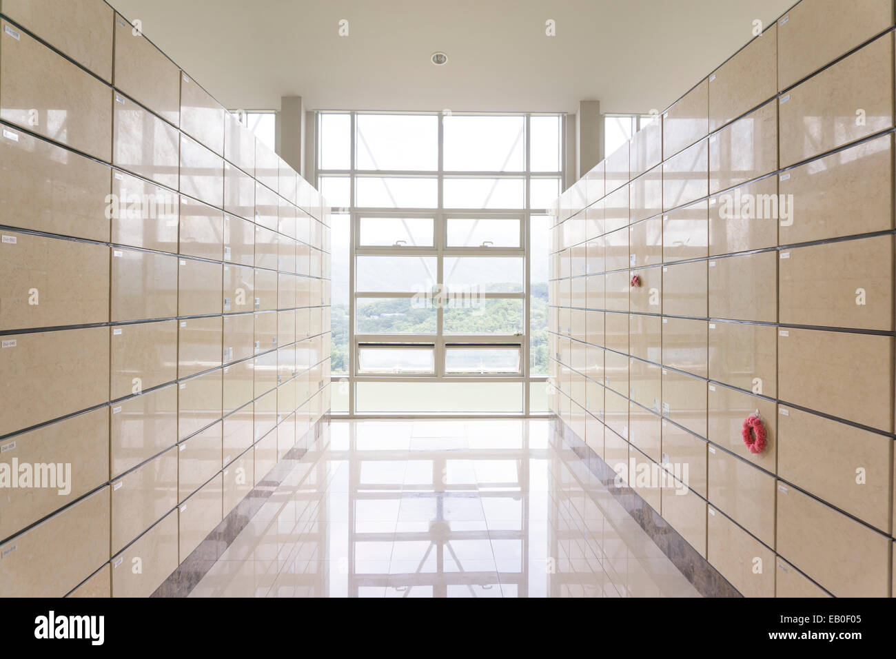 catholic cinerarium facility for funeral urn in Korea Stock Photo - Alamy