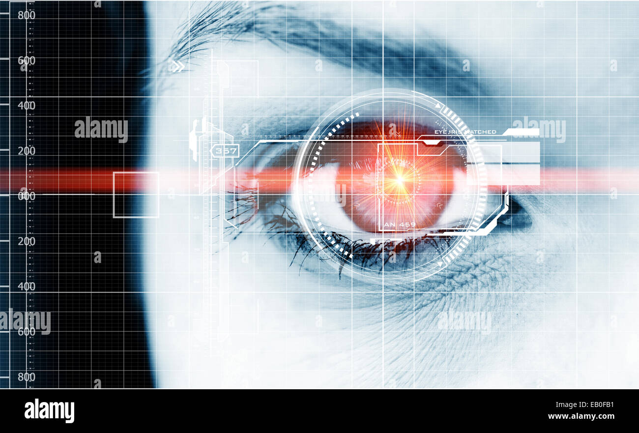 Digital data eye Stock Photo - Alamy
