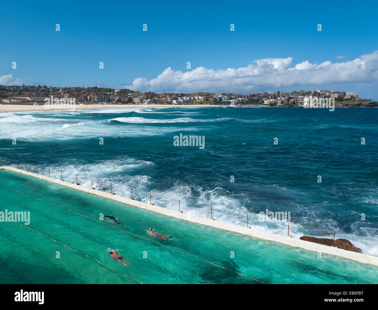 Bondi Beach and Icebergs Swimming Pool Sydney NSW Australia Stock Photo ...
