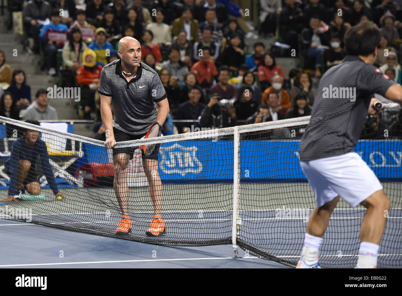 (L-R) Andre Agassi, Michael Chang (USA), NOVEMBER 22, 2014 - Tennis ...