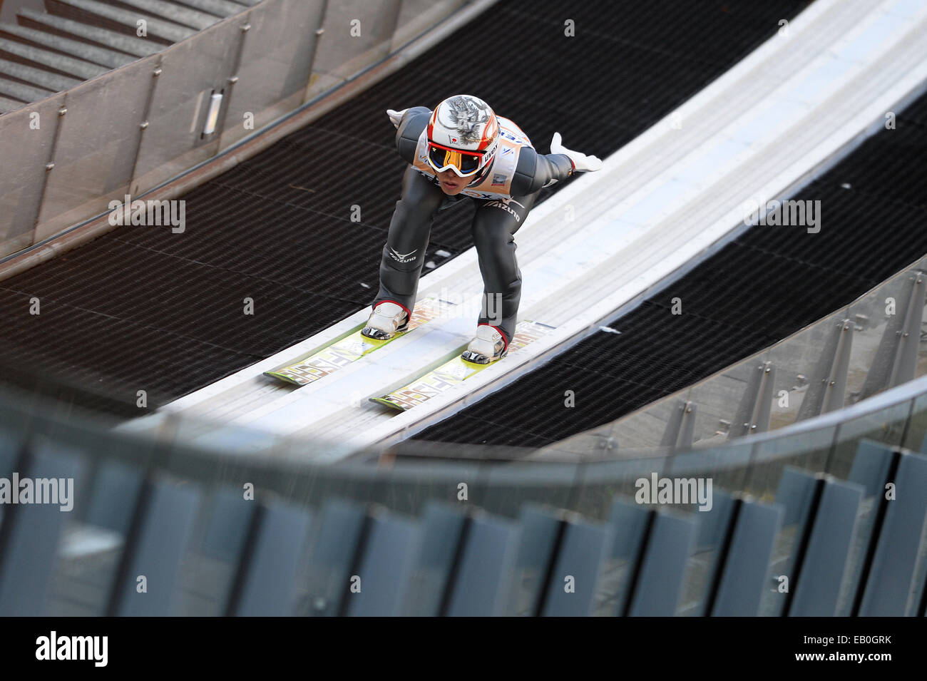 Klingenthal, Germany. 22nd Nov, 2014. Japanese ski jumper Taku Takeuchi ...