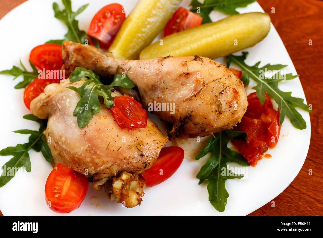 fried chicken leg Stock Photo - Alamy