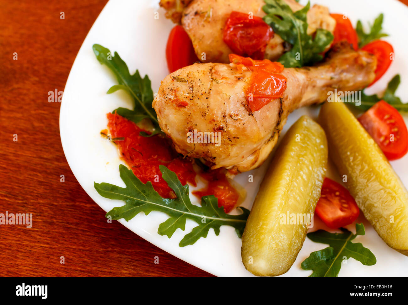 fried chicken leg Stock Photo - Alamy