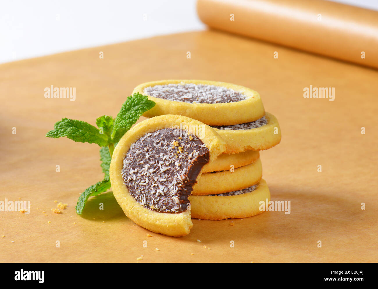 Chocolate coconut cookies hi-res stock photography and images - Alamy