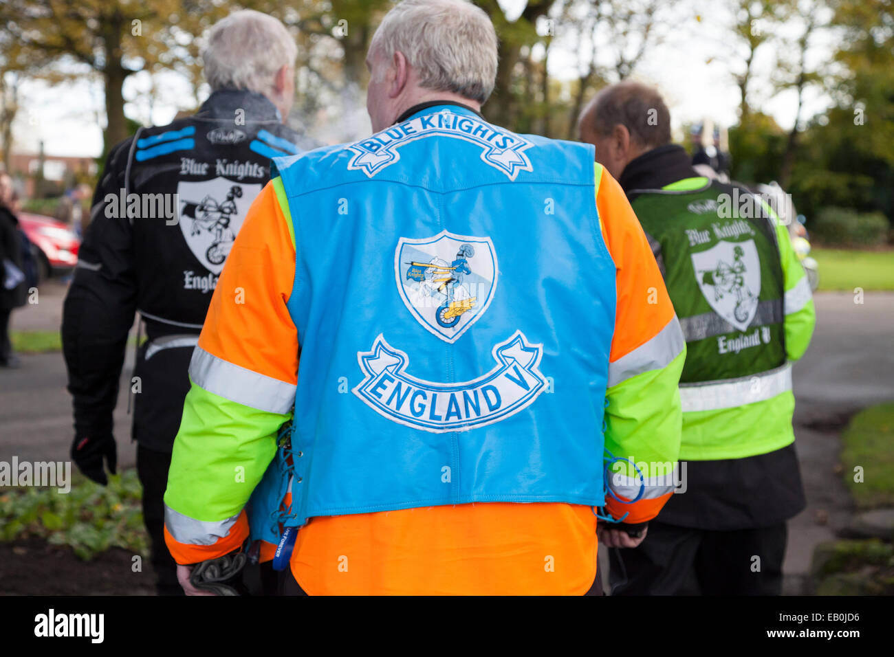 Members of the Blue Knights law enforcement motorcycle club attend a ...