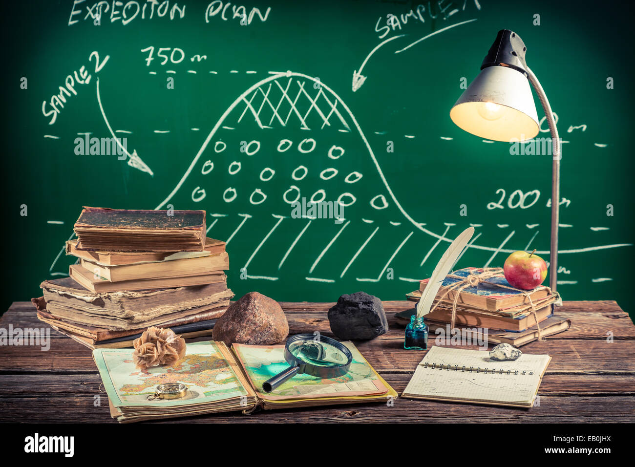 Geography lesson at school Stock Photo - Alamy