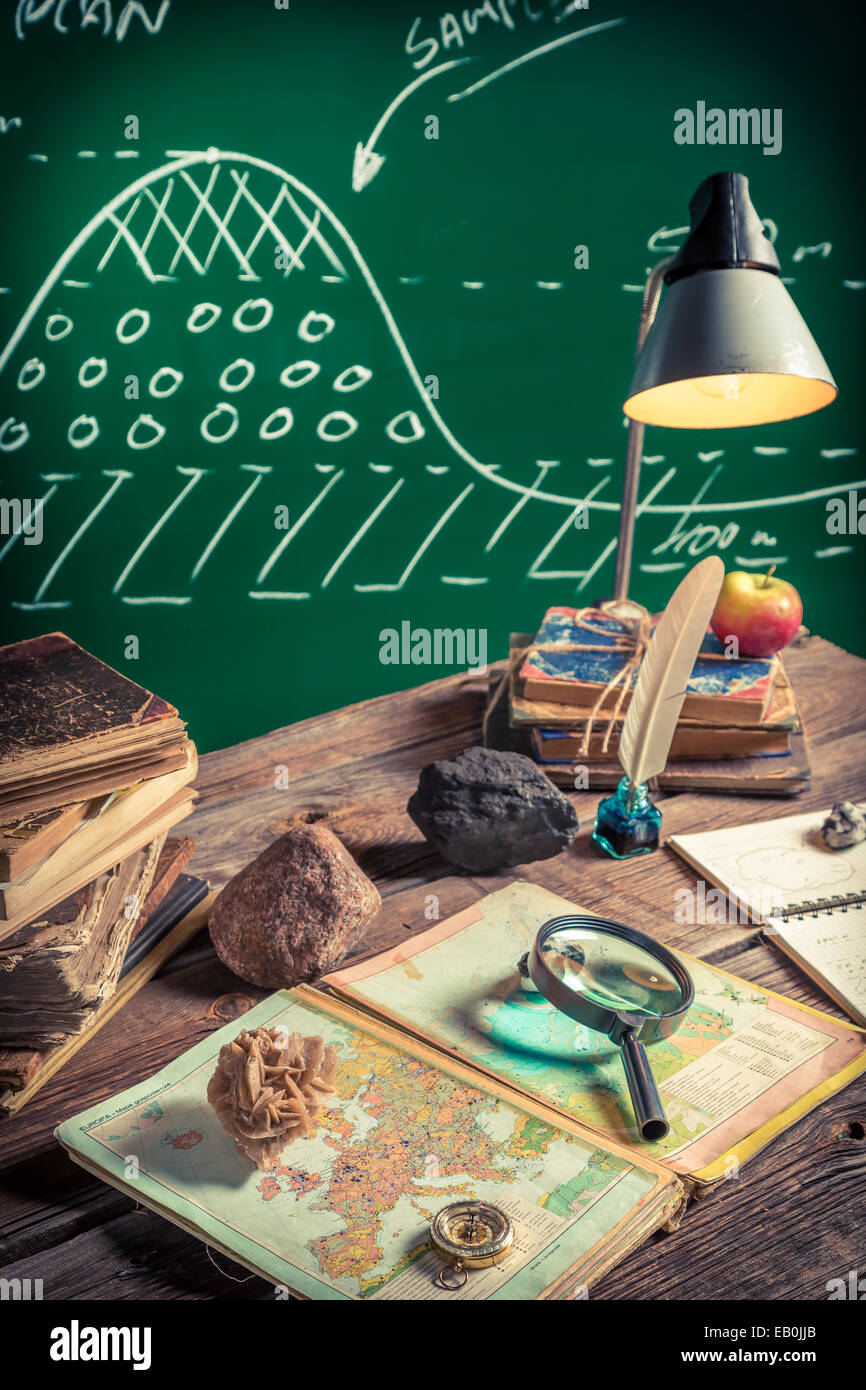 Geography lesson at school Stock Photo - Alamy