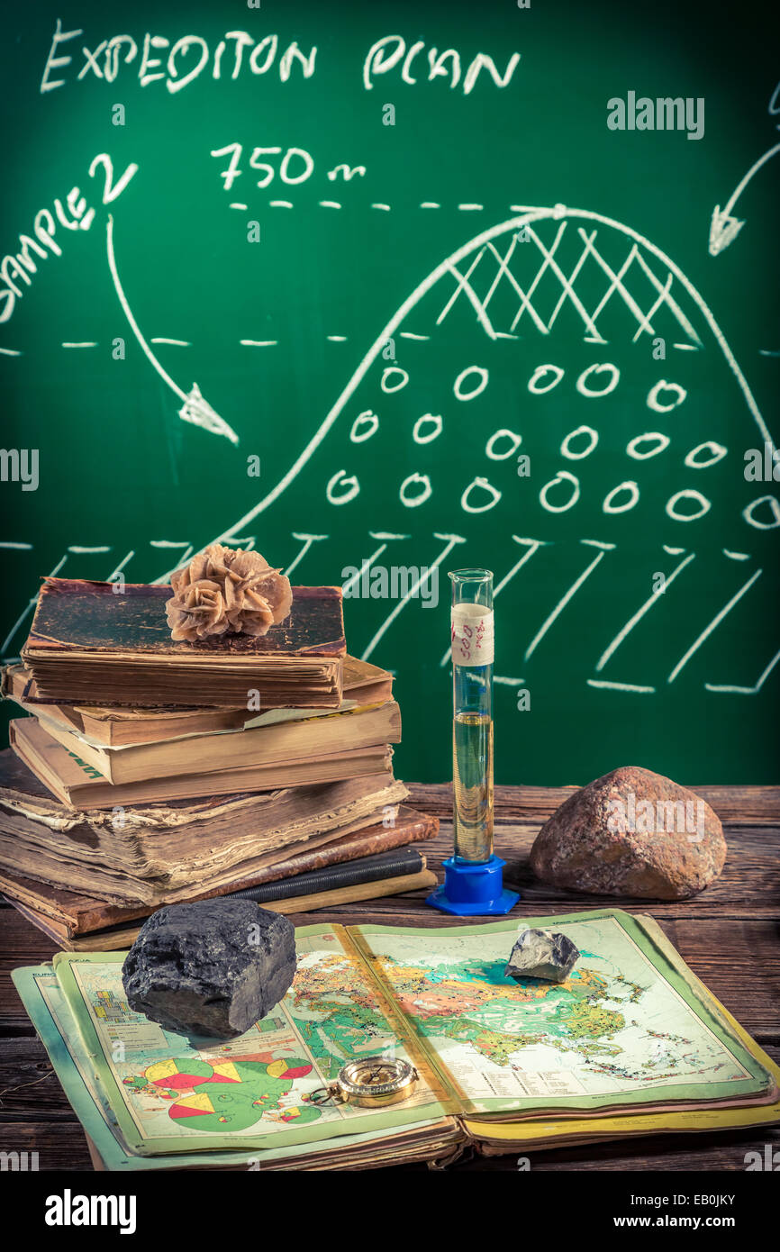 Natural resources of the earth at a geography lesson Stock Photo - Alamy