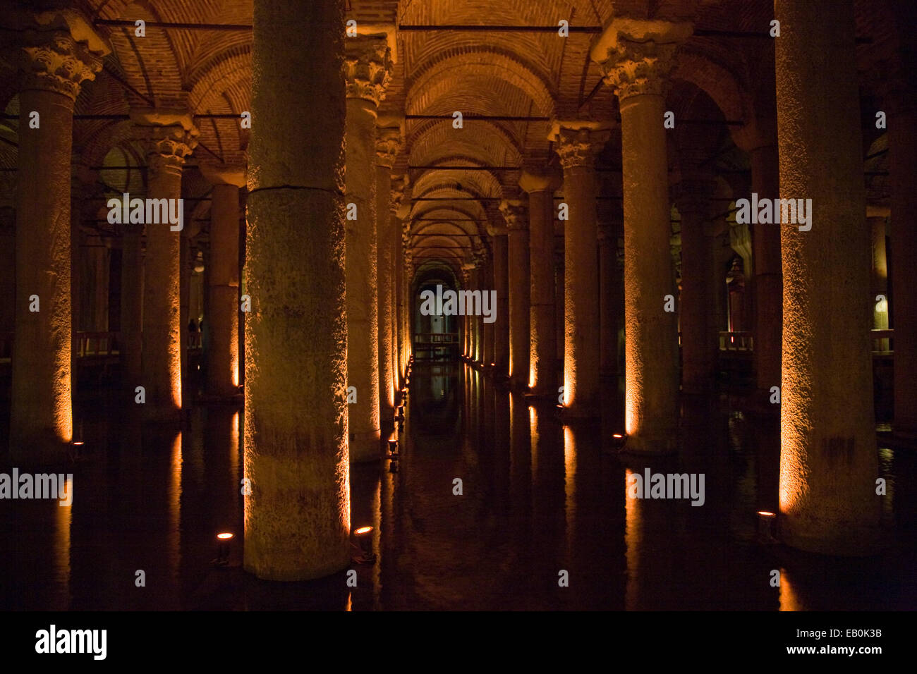 The Basilica Cistern was built by Constantine in 532 AD to store water ...