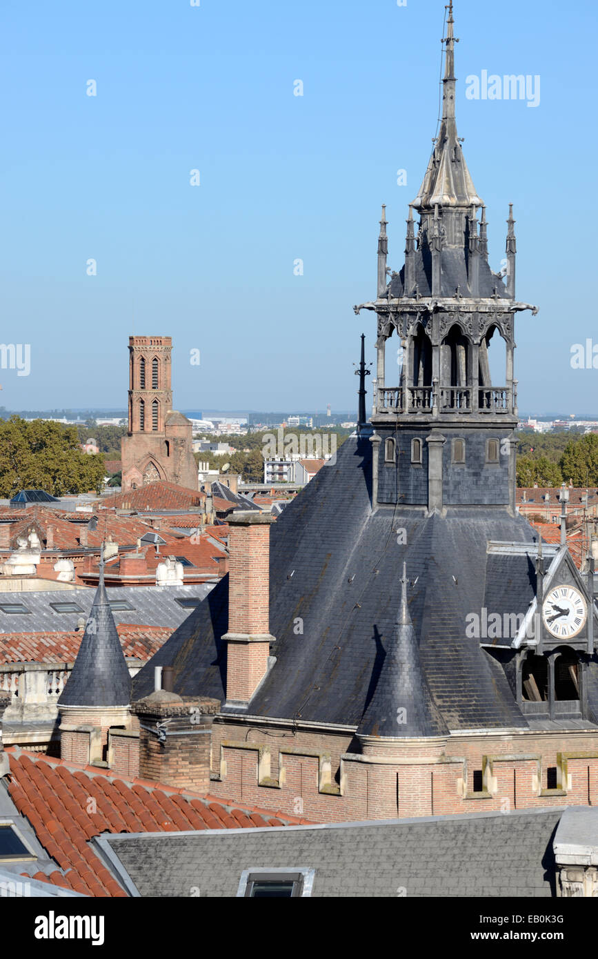 View over Rooftops & the c19th Pinnacle of the Medieval Tower Dungeon ...