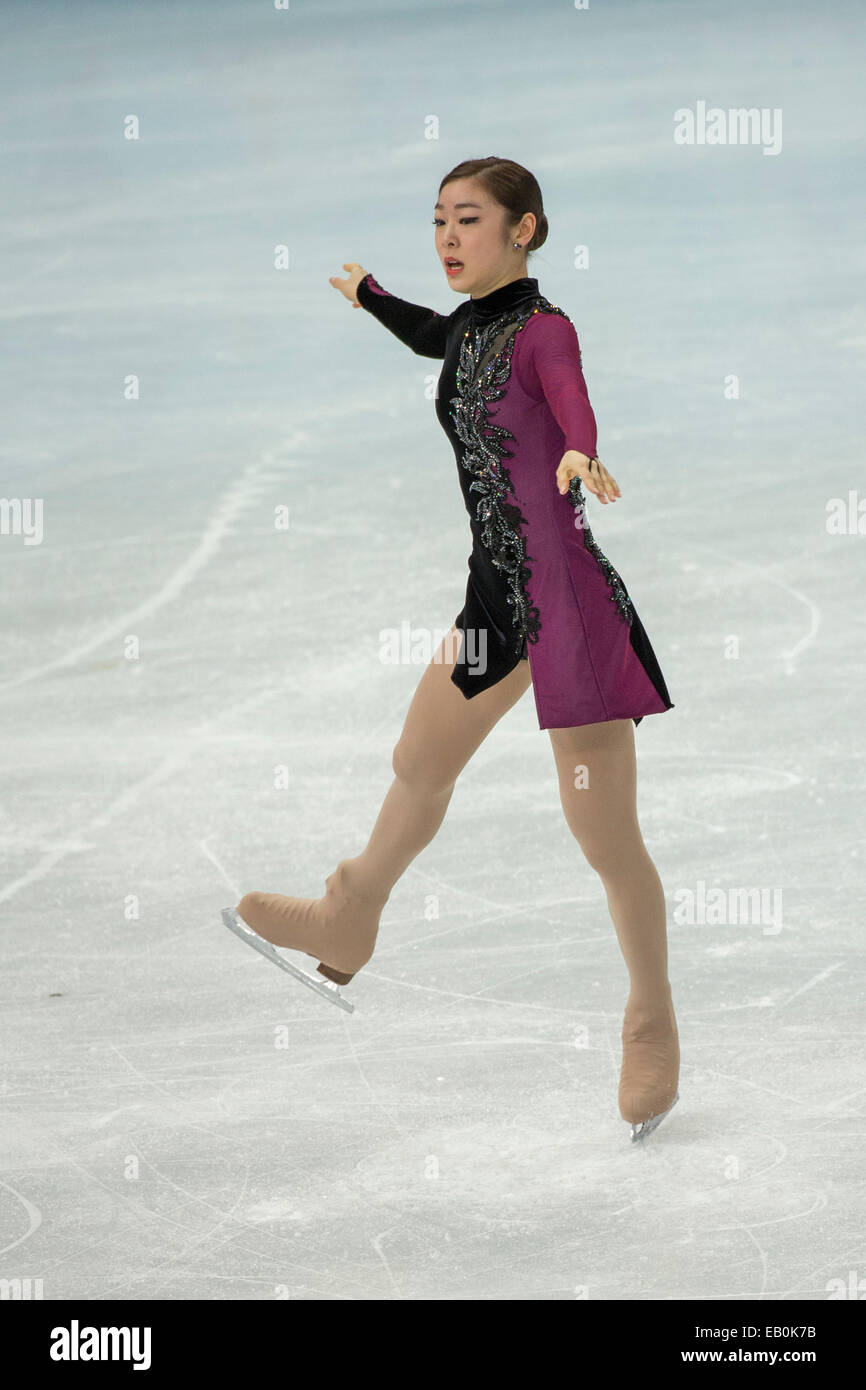 Yuna Kim 2014 Korea's Silver Medalist Kim Yuna Performs During The