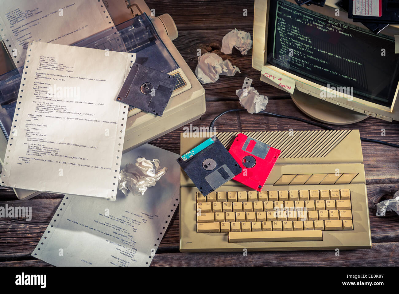 Dot matrix printer hi-res stock photography and images - Alamy