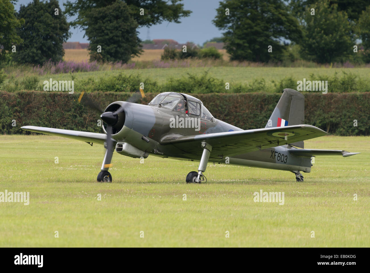 Biggleswade, UK - 29 June 2014: A vintage British Percival Provost T1 ...