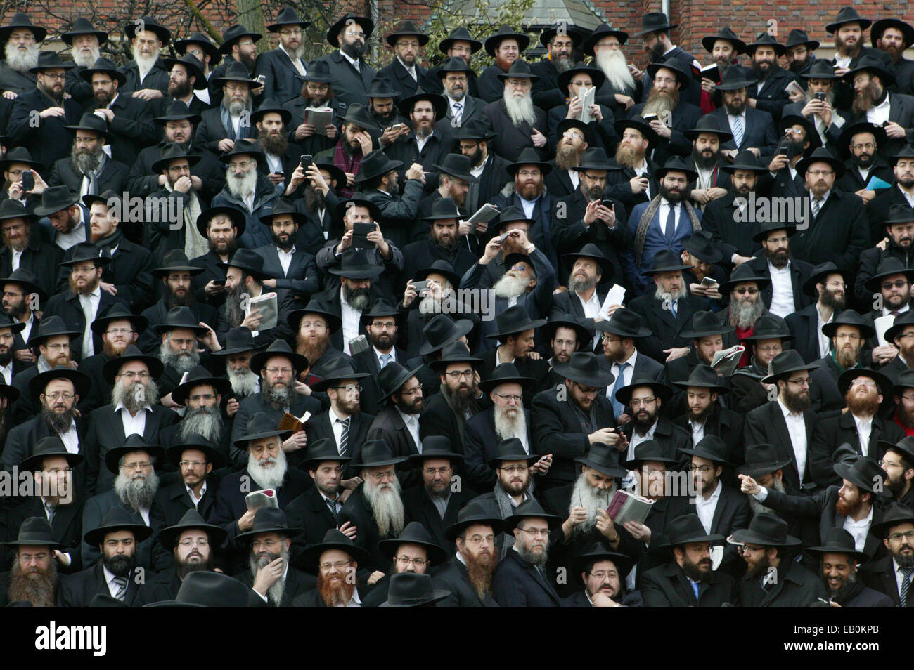 New York, USA. 23rd Nov, 2014. Thousands of Bearded Hasidic Rabbi's ...
