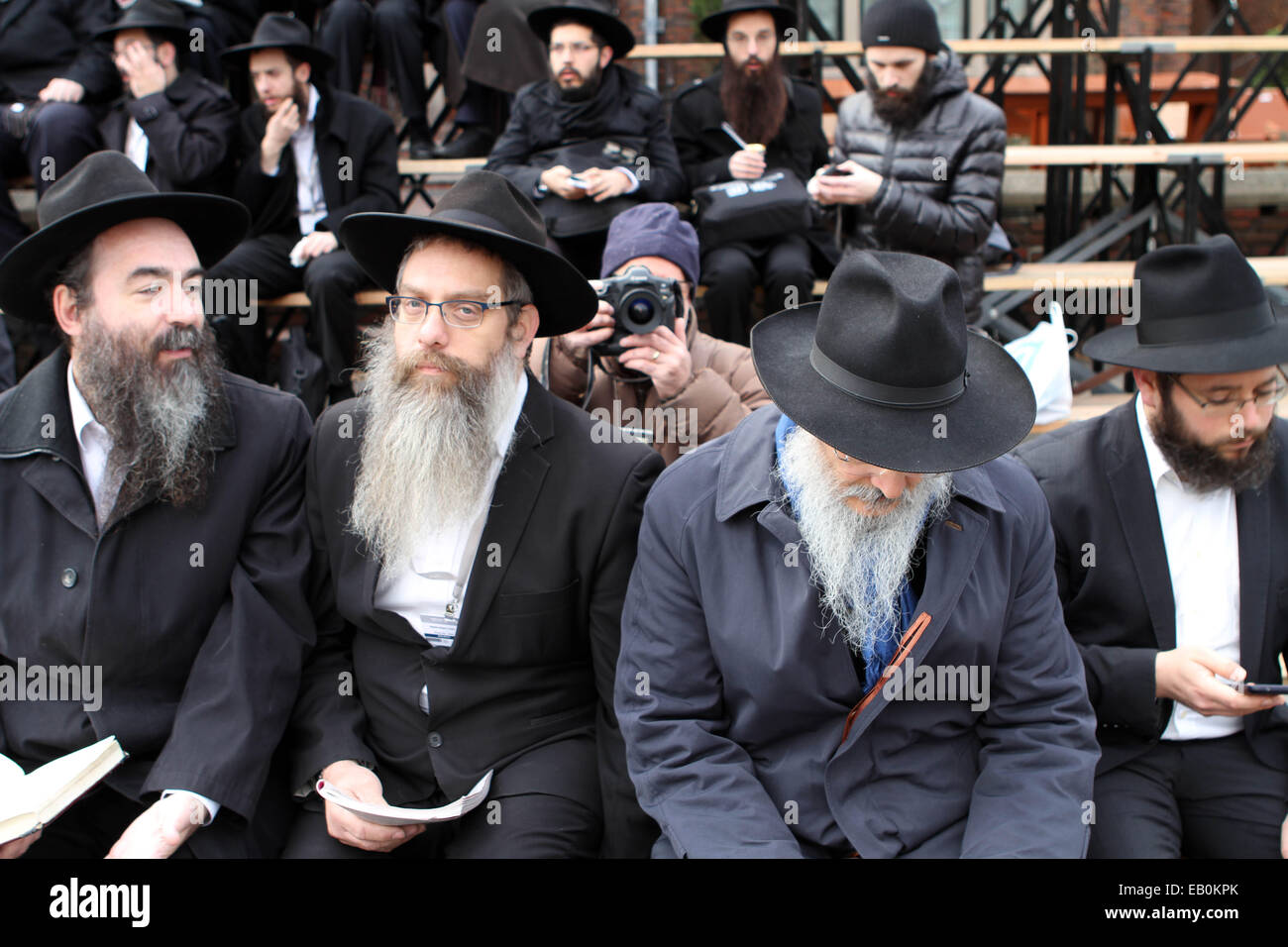 New York, USA. 23rd Nov, 2014. Thousands of Bearded Hasidic Rabbi's ...