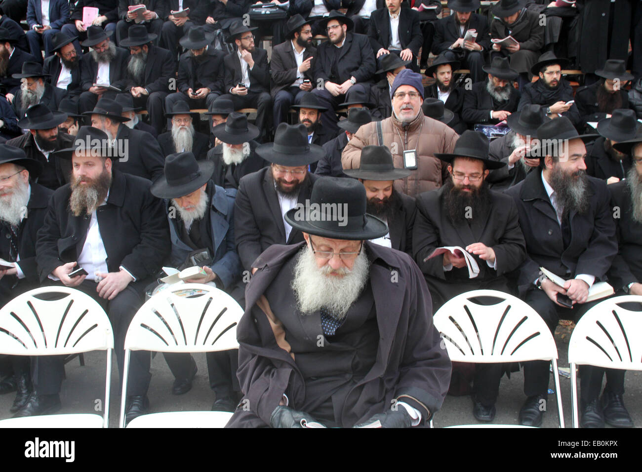 New York, USA. 23rd Nov, 2014. Thousands of Bearded Hasidic Rabbi's ...