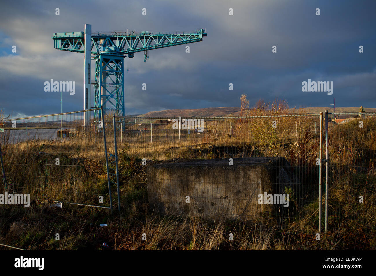 Clydebank Titan crane Stock Photo - Alamy