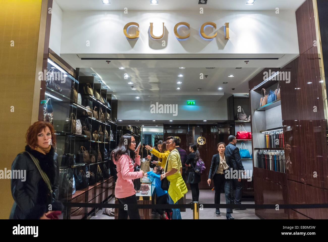 Paris, France, Women Shopping inside French Department Store, Galeries ...